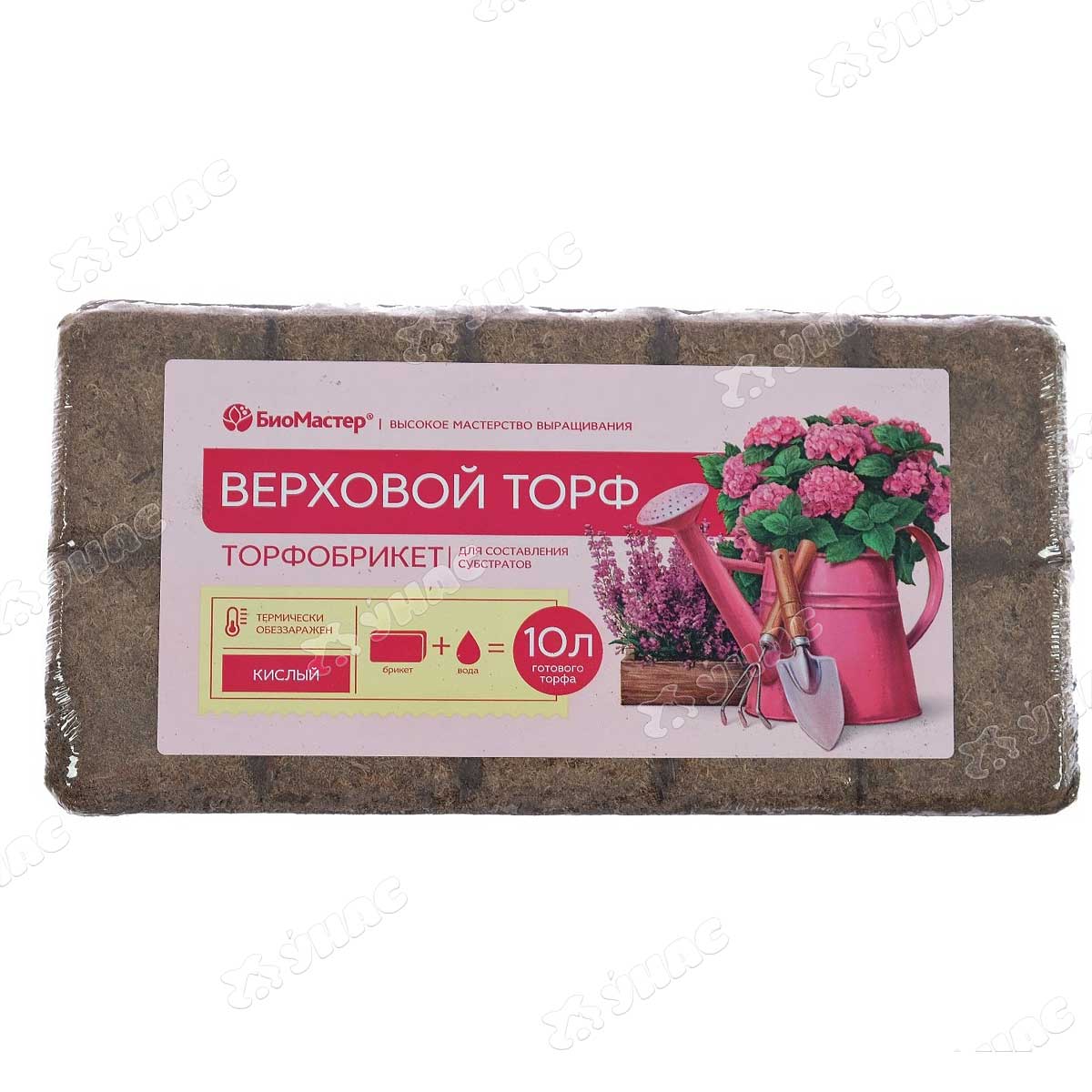 Купить Торфобрикет Верховой торф кислый 10л БиоМастер х8 оптом от ...